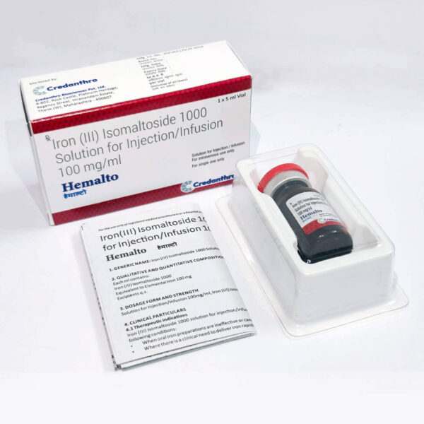 Hemalto – Iron (III) Isomaltoside 1000 Solution for Injection/Infusion ...
